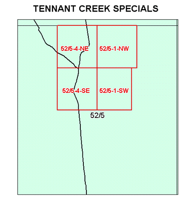Historic Maps - Tennant Creek Index